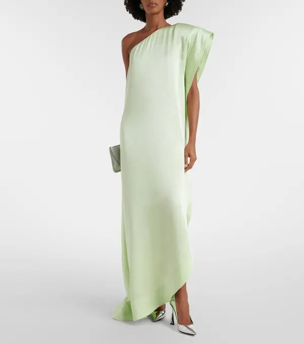 Stella McCartney Asymmetrical Satin Cocktail Dress