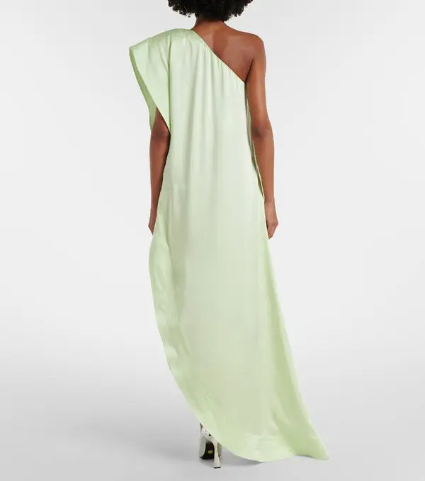 Stella McCartney Asymmetrical Satin Cocktail Dress