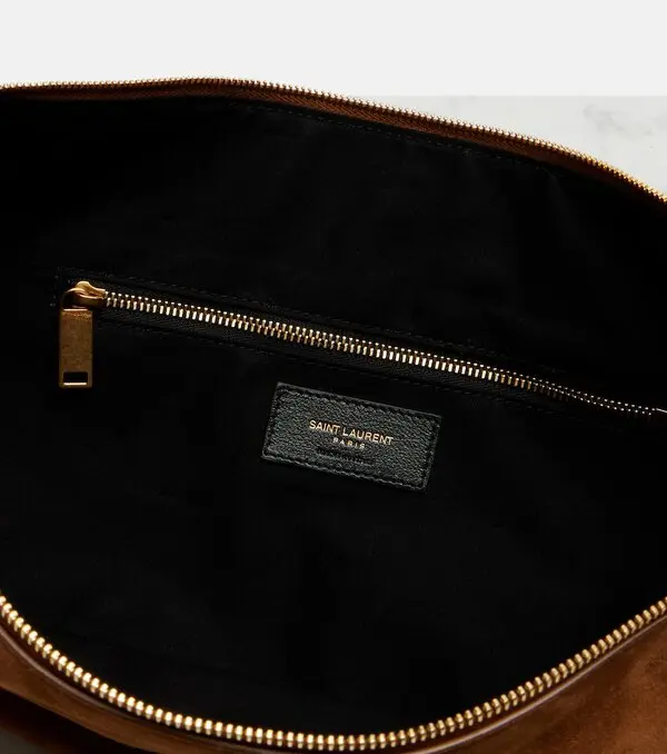 Saint Laurent Amalia Small Suede Shoulder Bag - Brown
