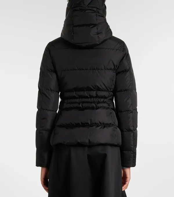 Moncler Quilted Down Jacket With Drawstring Hood