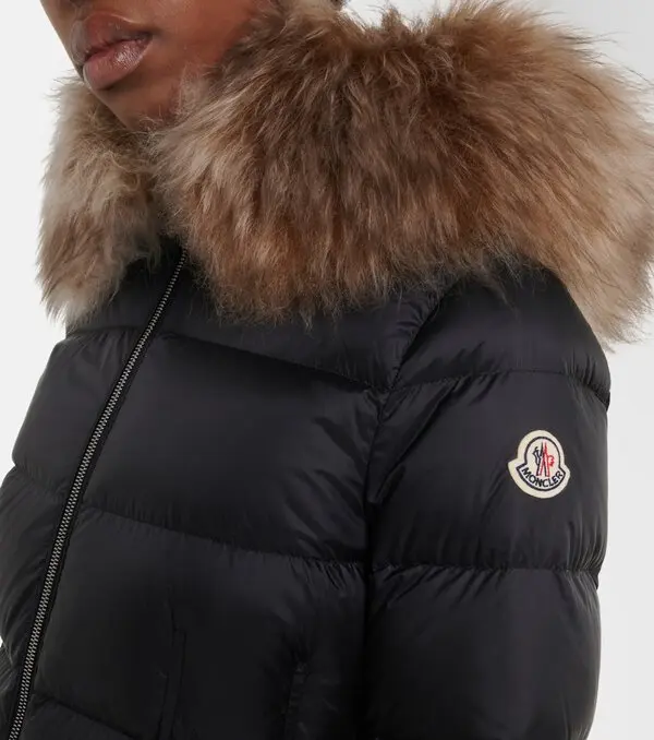 Moncler Boedic Shearling-trimmed Down Coat