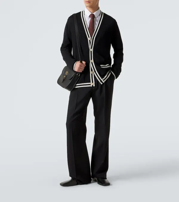 Valentino Garavani Vlogo Virgin Wool Cardigan