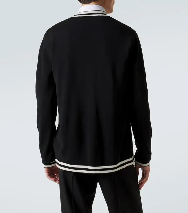 Valentino Garavani Vlogo Virgin Wool Cardigan