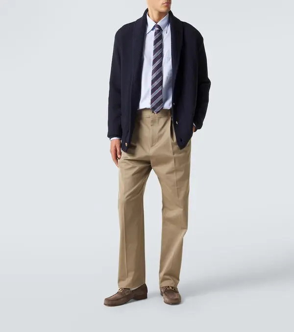 Valentino Garavani Virgin Wool Shawl Collar Cardigan