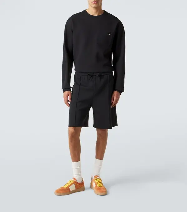 Valentino Garavani Cotton-blend Jersey Shorts