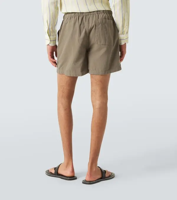 FRAME Canvas Shorts Military Khaki
