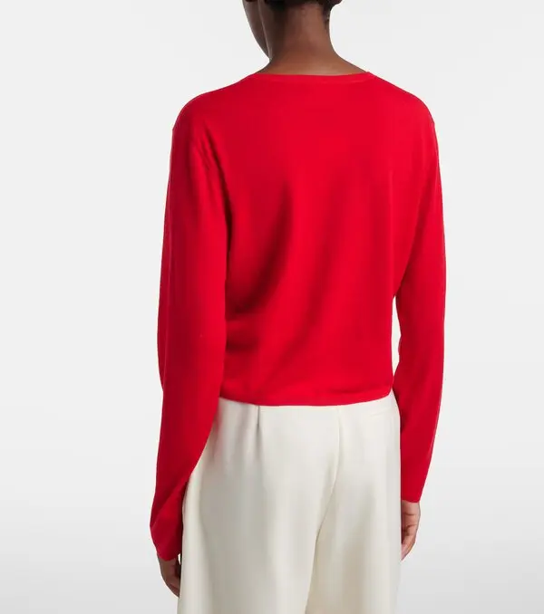 LESET James Wool Cardigan - Red
