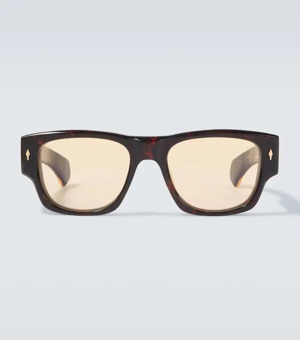 JACQUES MARIE MAGE Dino Square Sunglasses - Brown