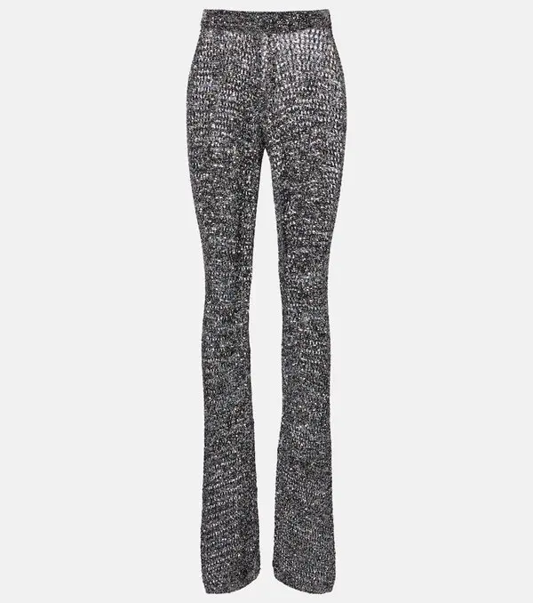 Missoni Sequined Lame Flared Pants