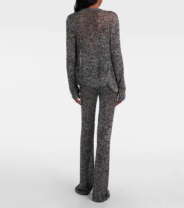Missoni Sequined Lame Flared Pants