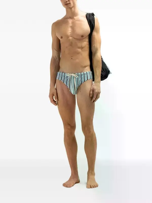 MOSSO SUN WEAR Striped Swim Briefs