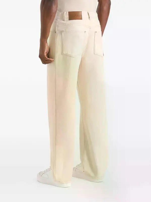 Manière De Voir Maniere De Voir Cream Relaxed Fit Denim Jeans