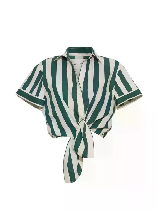 Cara Cara Asbury Striped Cropped Shirt