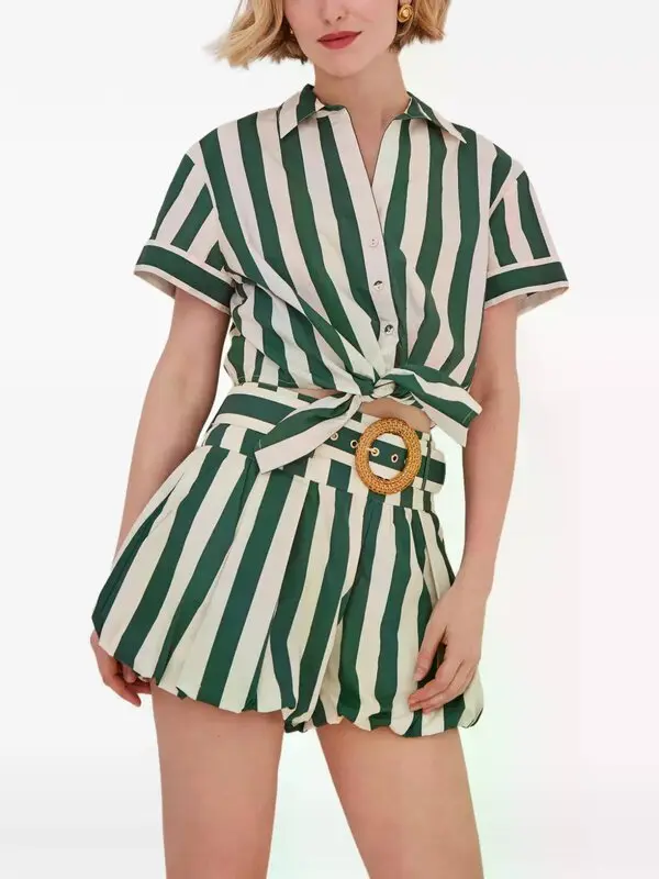 Cara Cara Asbury Striped Cropped Shirt
