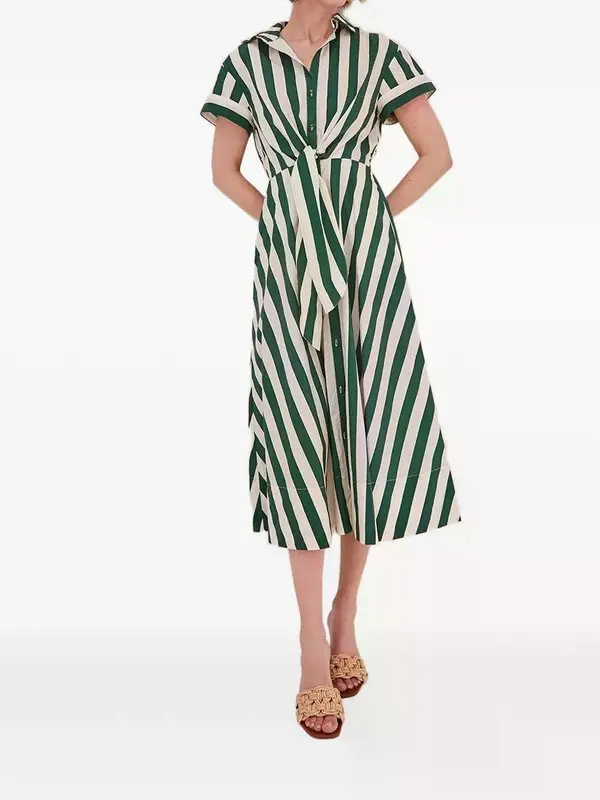 Cara Cara Asbury Striped Shirt Midi Dress