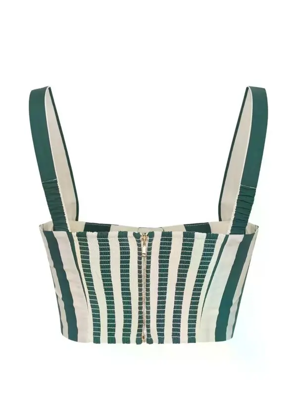 Cara Cara Claudine Striped Sweetheart Neck Top