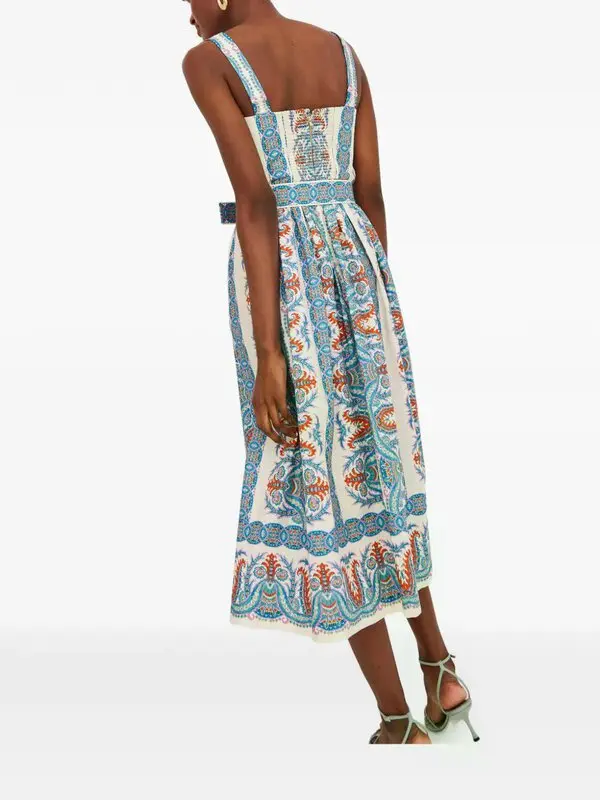 Cara Cara Julie Paisley-print Midi Dress