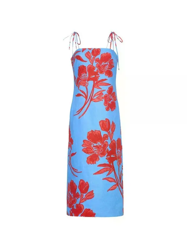 Cara Cara Chelsea Floral Print Midi Dress