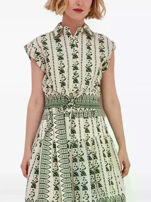 Cara Cara Octavia Floral Print Shirt - Green