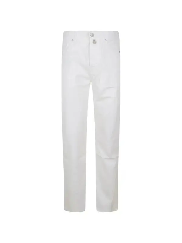 Jacob Cohen Logo-patch Trousers - White