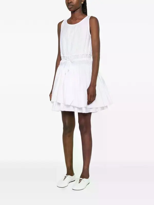 Loewe X Paula's Ibiza Tiered Drawstring Mini Dress