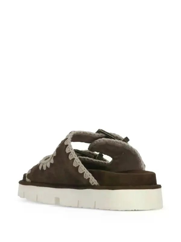 Mou Crochet-trim Buckle-strap Sandals