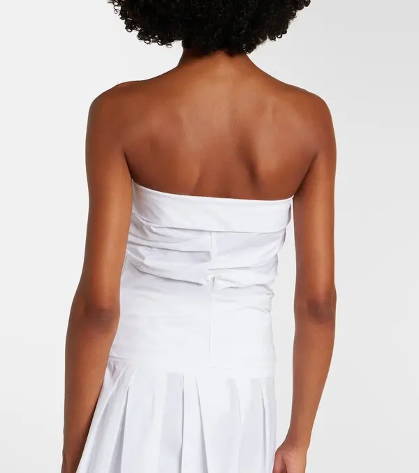 Proenza Schouler Maisy Cotton-blend Tube Top - White