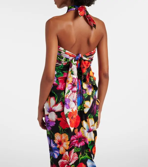 Dolce & Gabbana Floral Print Silk Top