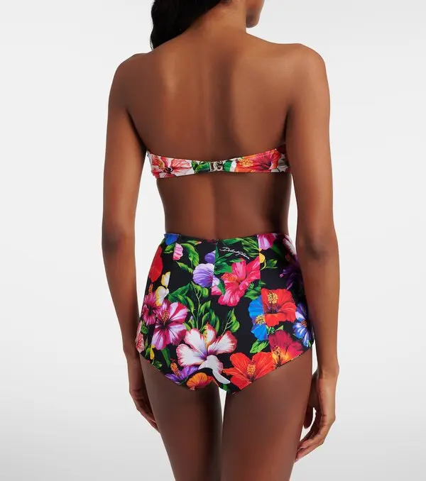 Dolce & Gabbana Bow-detail Floral Bikini