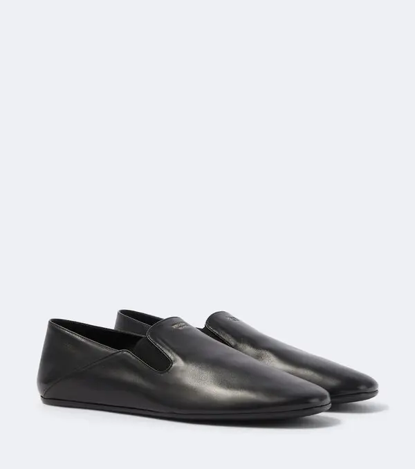 Prada Leather Loafers - Black