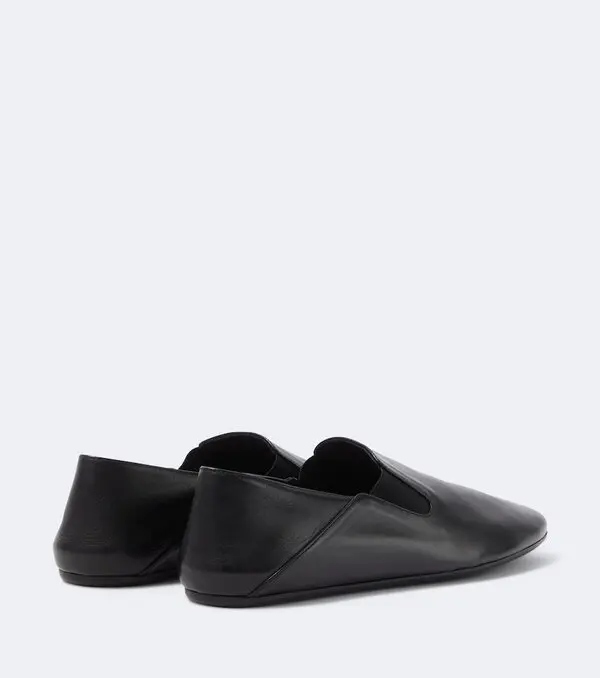 Prada Leather Loafers - Black