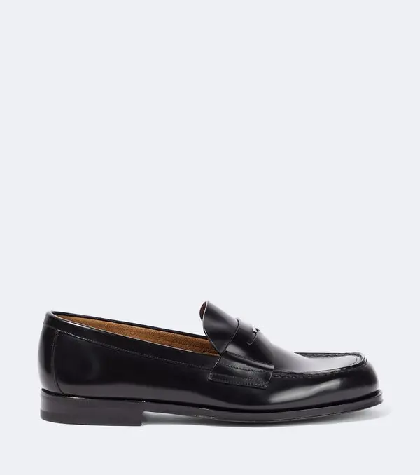 Prada Leather Loafers - Black