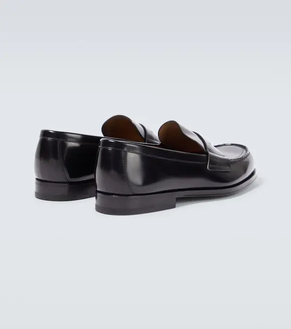 Prada Leather Loafers - Black
