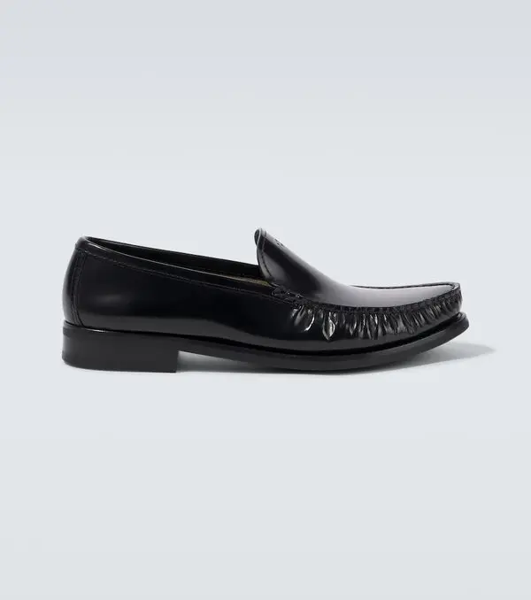 Prada Leather Loafers - Black