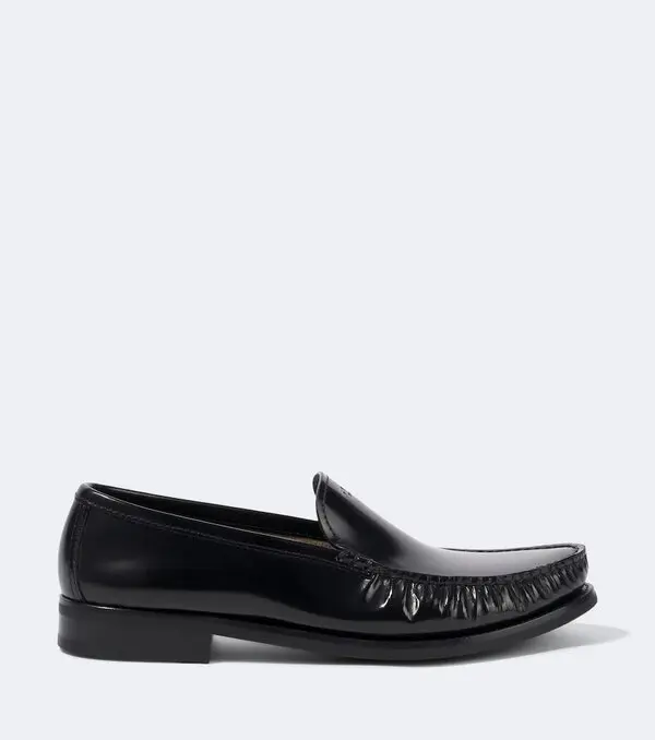 Prada Leather Loafers - Black