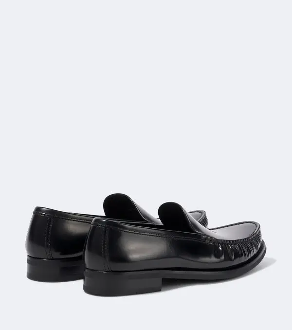 Prada Leather Loafers - Black
