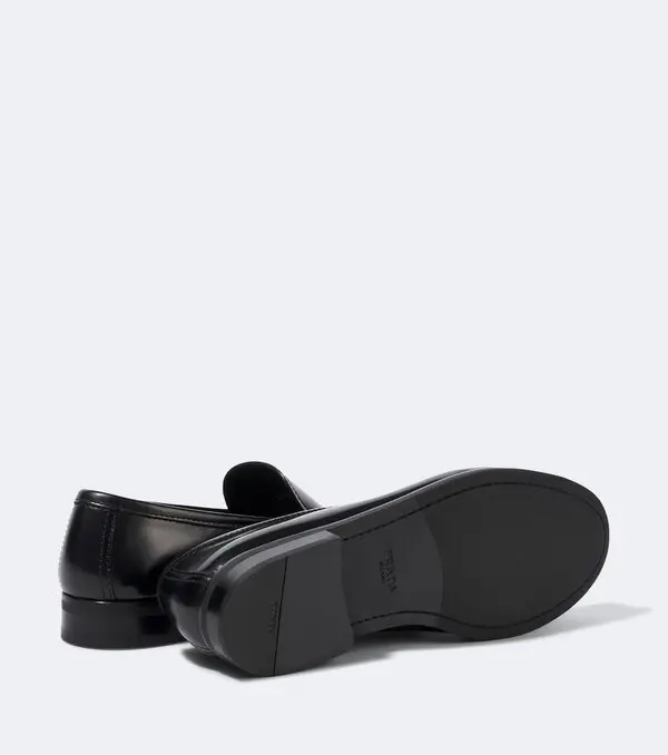 Prada Leather Loafers - Black