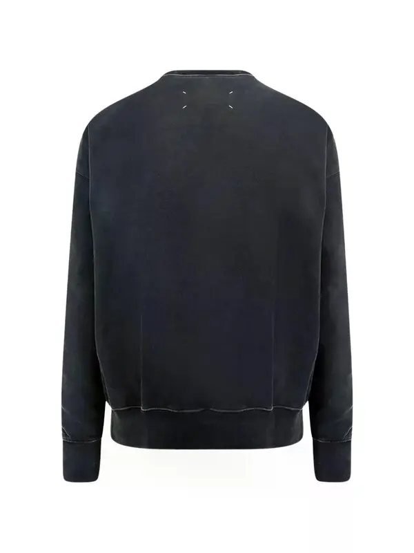 MAISON MARGIELA Faded Effect Logo Embroidered Sweater