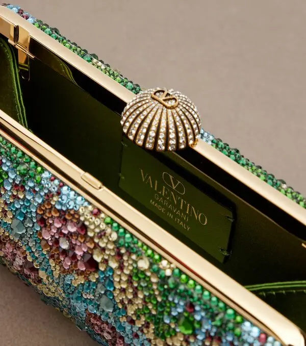 Valentino Garavani Carry Secrets Embellished Clutch