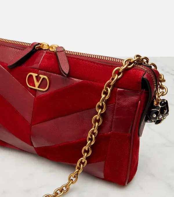 Valentino Garavani Panthea Small Leather Crossbody Bag