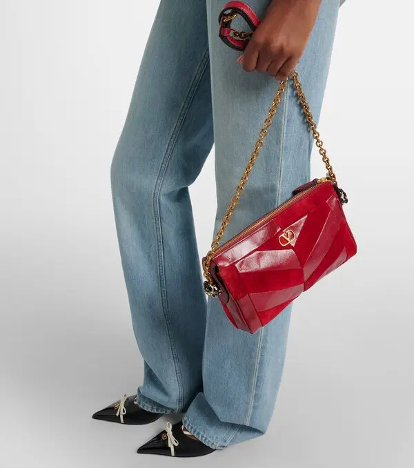 Valentino Garavani Panthea Small Leather Crossbody Bag