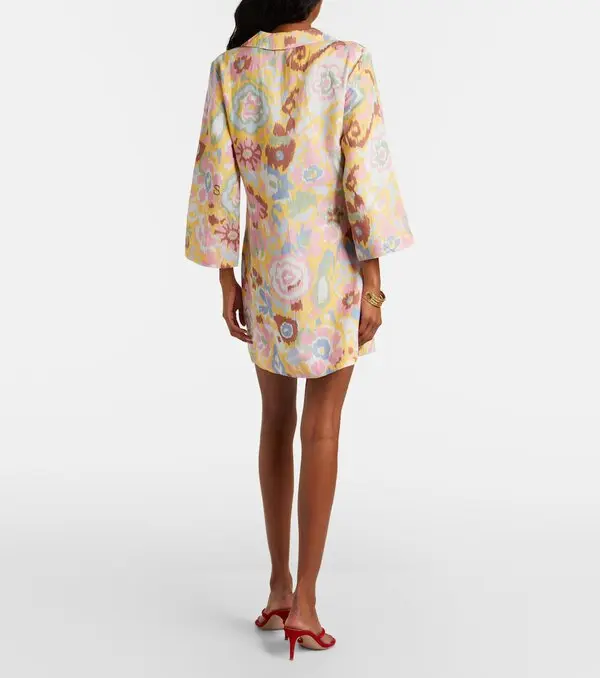 Rixo Lucien Printed Minidress - Multicoloured