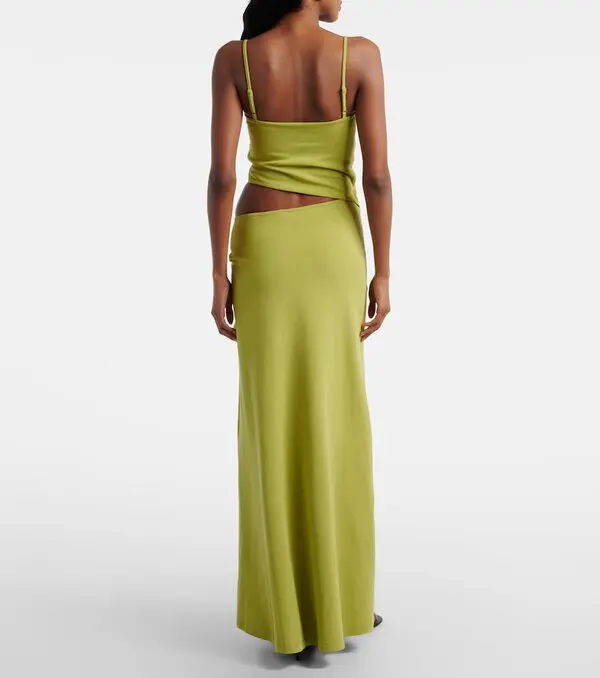 Christopher Esber Orbit Cotton-blend Midi Dress