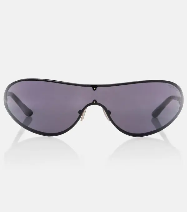 TOM FORD Brady Wire Shield Sunglasses - Black