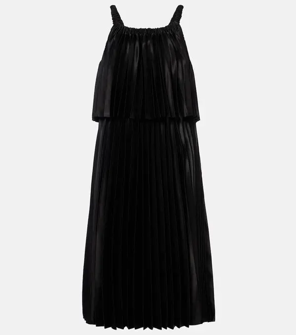 Noir Kei Ninomiya Satin Midi Dress