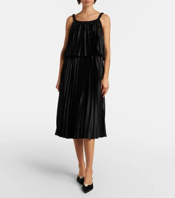 Noir Kei Ninomiya Satin Midi Dress