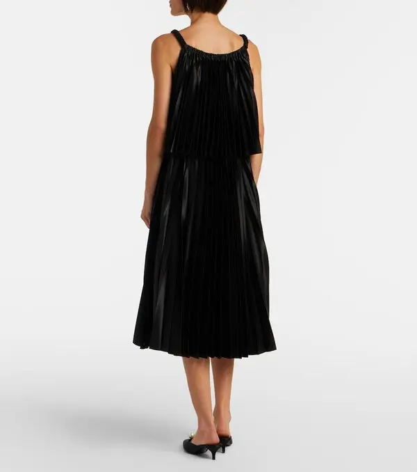 Noir Kei Ninomiya Satin Midi Dress