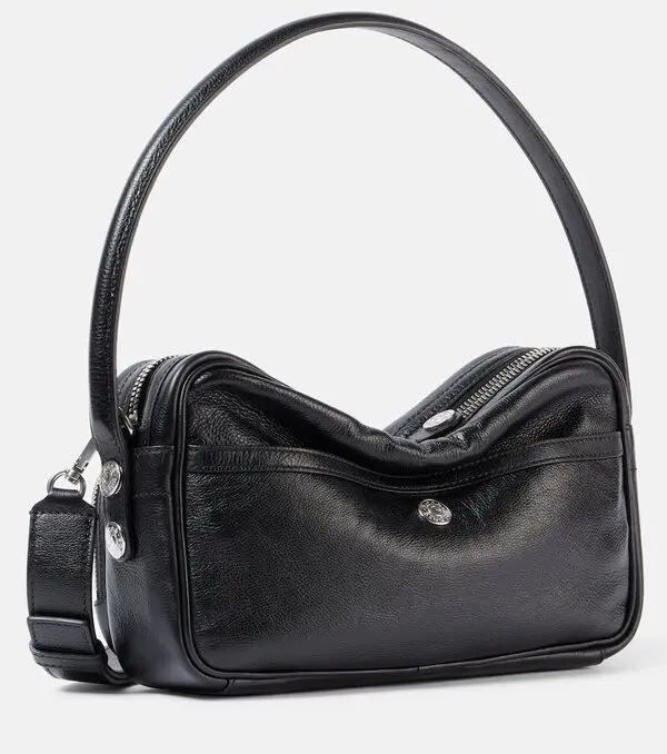 Acne Studios Leather Shoulder Bag - Black