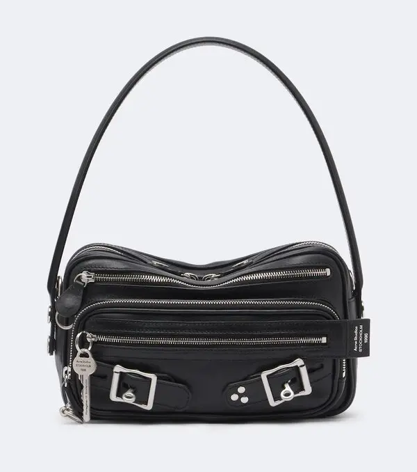 Acne Studios Leather Shoulder Bag - Black