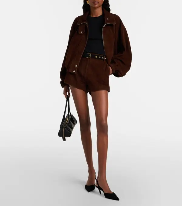 Nour Hammour Pia Suede Blouson Jacket